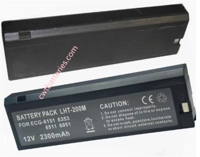 China LC-S122AU 6543A 12V 2300mAh Medical Batteries for Nihon Kohden ECG-6951 ECG-6511 for sale