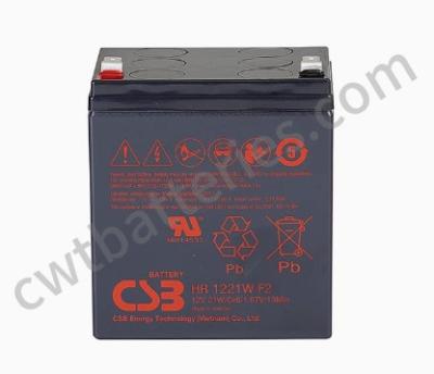 China 12V 21Wh Rechargeable Vrla Valve Regulated Lead Battery Sealed Lead Acid CSB HR1221W F2 for sale