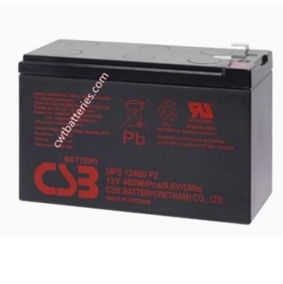 China 12V 9AH CSB UPS12460 F2 VRLA Batteries Valve Regulated Lead Acid Rechargeable for sale