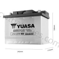 China ISS Active Motorcraft Car Battery 12V 60Ah YUASA LN2-EFB For Stop Vehicles for sale