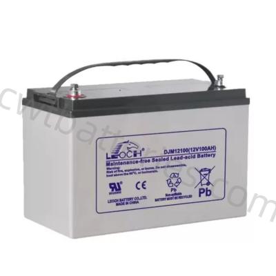 China LEOCH DJM12100 Sealed Valve Regulated VRLA Batteries 12V 100AH For Solar UPS for sale