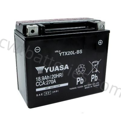 China ODM YTX20L-BS YUASA Leisure Battery Replacement For Motorcycle 12V 18Ah for sale