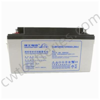 China LEOCH DJM1265S Valve Regulated Vrla Agm Battery Rechargeable Deep Cycle 12V 65AH for sale