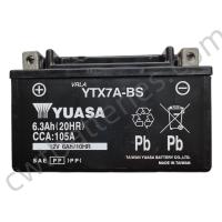 China YUASA YTX7A-BS AGM Lithium Powersport Battery Replacement 12V 6Ah For Motor Bike for sale