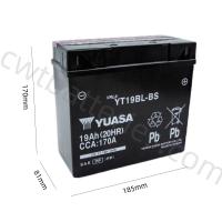 China Powersport Yuasa YT19BL-BS Motorcycle Gel Motorcycle Battery AGM Replacement 12V 17.7Ah for sale