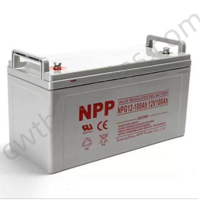 China RV Storage Solar Batteries Rechargeable Gel Deep Cycle NPG12-100Ah 12V for sale