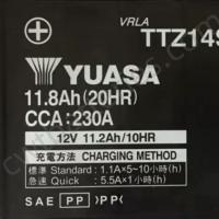 China Yuasa TTZ14S Li Ion Motorcycle Battery Maintenance Free 12V 11.8Ah 230A for sale