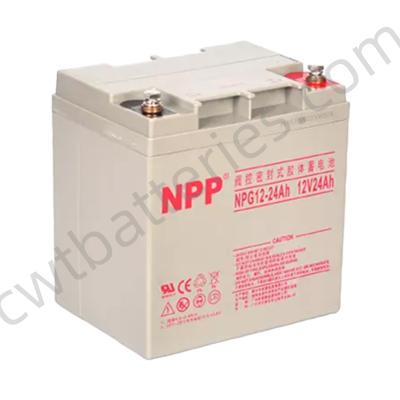 China NPG12-24Ah 12V24Ah Solar Valve Regulated Acid Battery Gel Lead Acid Maintenance Free for sale
