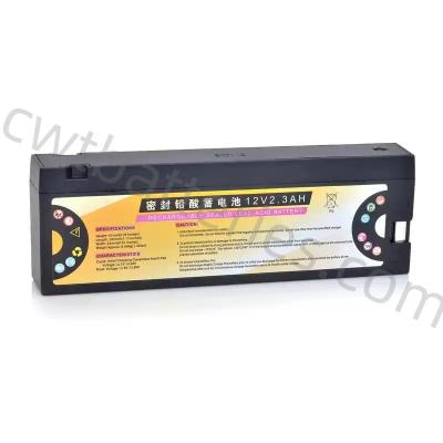China Nihon Kohden ECG-9130P ECG-9020 ECG-92C ECG-8420 Rechargeable Sealed Lead-Acid Battery LCS-1912ANK 12V 2.3Ah Compatible for sale