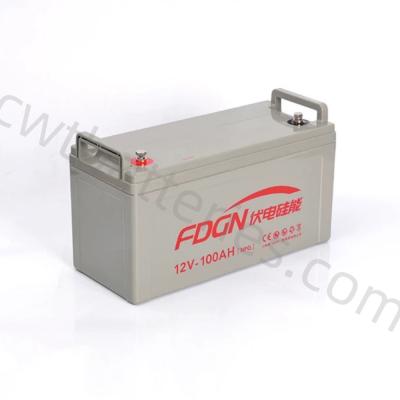 China Large Gel 12V 100Ah Solar Battery UPS Energy Storage For Residential Home for sale