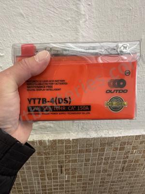 China OUTDO YT7B-4 DS Lithium Ion Motorcycle Battery DS-IGEL 12V 6.5Ah for sale