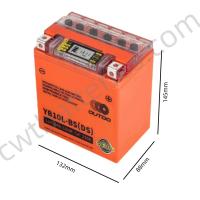 China OUTDO YB10L-BS Motorcycle Scooter Lead Acid Battery 12V 10Ah Nonspillable for sale