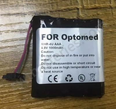 China 4.8V 1000mAh 4 HR-4U AAA Medical Batteries Replacement For Optomed Smartscope M5 Digital Camera for sale