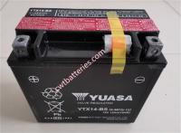 China YUASA YTX14-BS 12V 12Ah Sealed Lead Battery For Motorcycles Scooters ATVs for sale