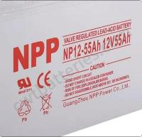 China Valve Regulated Lead Acid Solar Batteries NPG12-55Ah 12V Rechargeable for sale