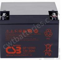 China CSB GP12260 12V 26AH VRLA AGM Valve Regulated Rechargeable Battery Sealed for sale