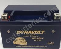 China OEM Motorcycle Battery Replacement Nano Gel 12V 7Ah Agm Deep Cycle Dynavolt MG7A-BS-C for sale