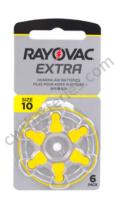 China RAYOVAC EXTRA A10 Zinc Air Hearing Aid Batteries 1.45V 75mAh Size 10 for sale