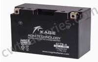 China Kage AGM Power Sport Motorcycle Battery 12V 7Ah GT7B-4 New Original for sale