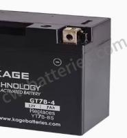China Kage AGM Power Sport Motorcycle Battery 12V 7Ah GT7B-4 New Original for sale