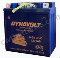China Motorcycle MG9-3B-C Dynavolt Nano Gel Battery Replacement 12V 9Ah for sale