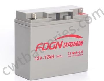 China Rechargeable SLA Solar Lead Acid VRLA Battery 12V 17Ah for sale