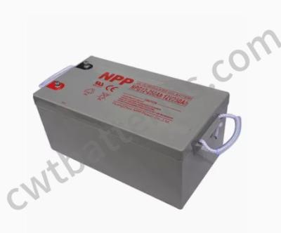 China NPG12 250Ah Deep Cycle Solar Batteries Valve Regulated Gel Battery 12V for sale