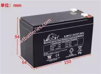 China Black LEOCH DJW12-7.0 UPS Batteries AGM Sealed Lead Acid 12V 7AH for sale