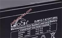 China Black LEOCH DJW12-7.0 UPS Batteries AGM Sealed Lead Acid 12V 7AH for sale