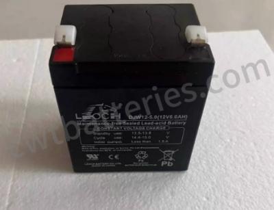China OEM 12V 5AH LEOCH UPS Battery DJW12-5.0 Sealed Lead Acid Battery for sale
