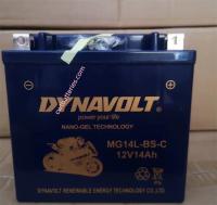 China DYNAVOLT MG14L-BS-C BATTERY 12V 14Ah AGM GEL Lead Acid Battery for Motorcycle New Original for sale