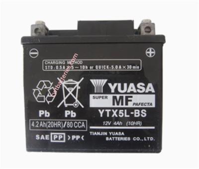 China Yuasa YTX5L-BS Battery 12V 4Ah 10HR for High-performance Motorcycles Watercraft New Original for sale