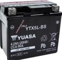 China Yuasa YTX5L-BS Battery 12V 4Ah 10HR for High-performance Motorcycles Watercraft New Original for sale