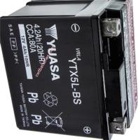 China Yuasa YTX5L-BS Battery 12V 4Ah 10HR for High-performance Motorcycles Watercraft New Original for sale