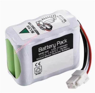 China Nihon Kohden NKB-302 9.6V 2100mAh Battery Compatible New for OPV-1500 X064 OPV-1500K ECG for sale