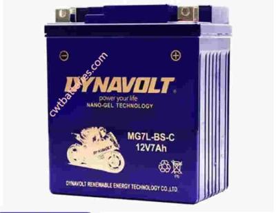 China DYNAVOLT MG7L-BS-C BATTERY 12V 7Ah New Original Gel Series  Motorcycle Battery for sale