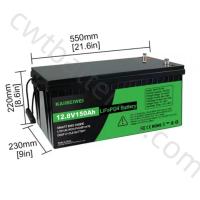 China LiFePO4 12.8V 150Ah Lithium Ion AGM RV Battery Pack Deep Cycle Recreational Vehicle Batteries for sale