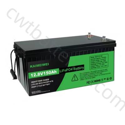 China LiFePO4 12.8V 150Ah Lithium Ion AGM RV Battery Pack Deep Cycle Recreational Vehicle Batteries for sale
