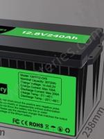 China 12.8V 240Ah Deep Cycle Lithium Lifepo4 RV Batteries DC Pack For Household Energy Storage Solar System for sale