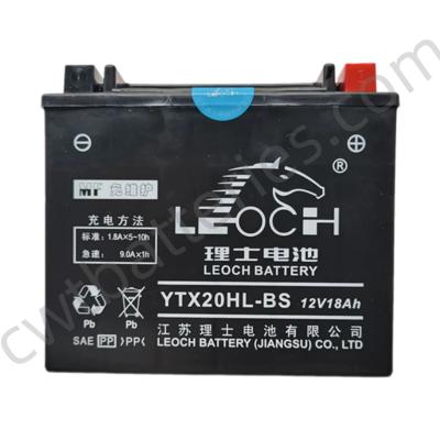 China Leoch Powerstart YTX20L-BS AGM Jet Ski Battery 12V 18Ah Motorcycle Maintenance Free for sale