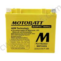 China Activated ATV MOTOBATT MBTX20U Quadflex Battery 12V 21Ah AGM Recreational Vehicle Batteries for sale