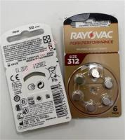 China RAYOVAC PR41 A312 1.45V Zinc Air Battery 60PCS / 10 Cards for ITC RIC Hearing Aid for sale