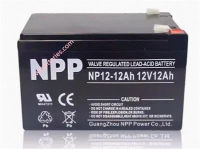 China NP12-12 12V 12Ah Vrla Battery Rechargeable Sealed Lead Acid Battery for sale