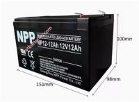 China NP12-12 12V 12Ah Vrla Battery Rechargeable Sealed Lead Acid Battery for sale