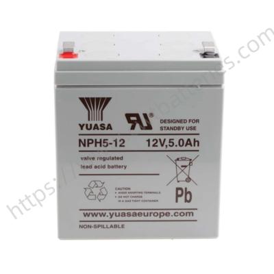 China YUASA NPH5-12 High Rate VRLA Battery 12V 5.0Ah AGM Sealed Lead Acid Battery for UPS Emergency Power System for sale
