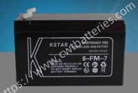 China KSTAR 6-FM-7 VRLA Battery 12V 7Ah Sealed Lead-Acid Batteries Maintenance-free for Power Storage for sale