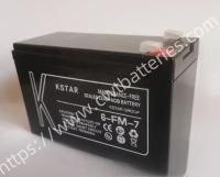 China KSTAR 6-FM-7 VRLA Battery 12V 7Ah Sealed Lead-Acid Batteries Maintenance-free for Power Storage for sale