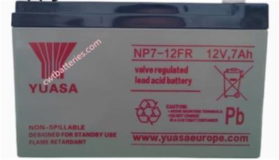 China YUASA NP7-12FR 12V 7.0AH UPS Battery Valve Regulated Sealed Lead Acid Battery for UPS, Emergency Lighting and Power Systems. for sale