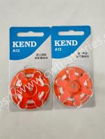 China KEND A13 1.45V Hearing Zinc Air Battery Orange Small Button Battery for Audiphones for sale