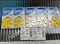 China KEND A10 1.45V Hearing Zinc Air Battery Audiphones Yellow Disposable Battery for sale
